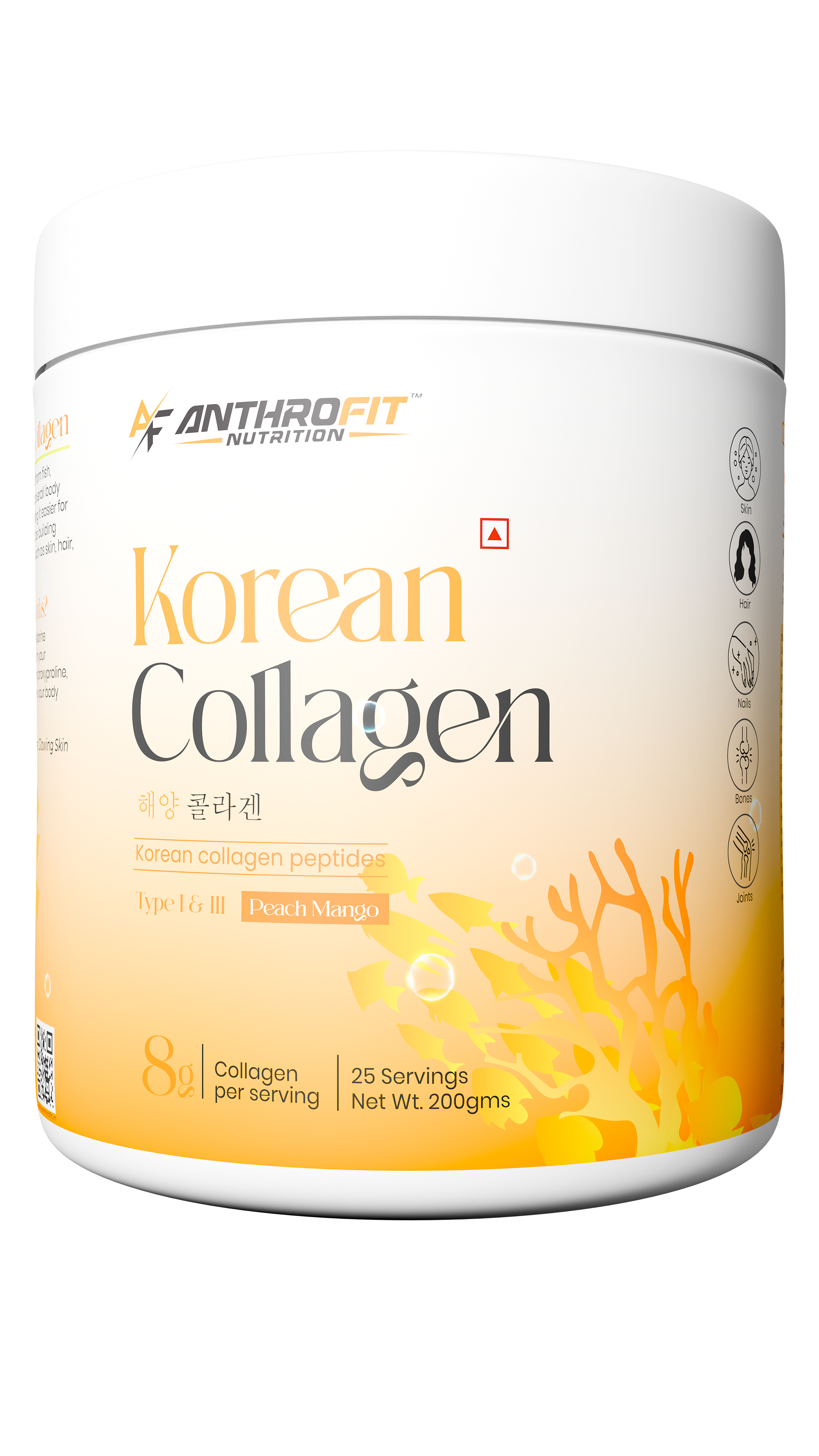 ANTHROFIT Korean Collagen Skin Radiance Peptide 8g | Glutathione ...